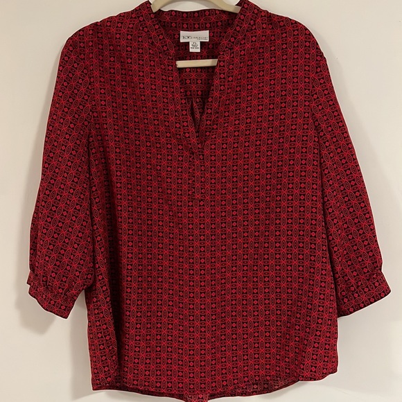 Tog Shop | Tops | The Tog Shop Red Printed Blouse | Poshmark